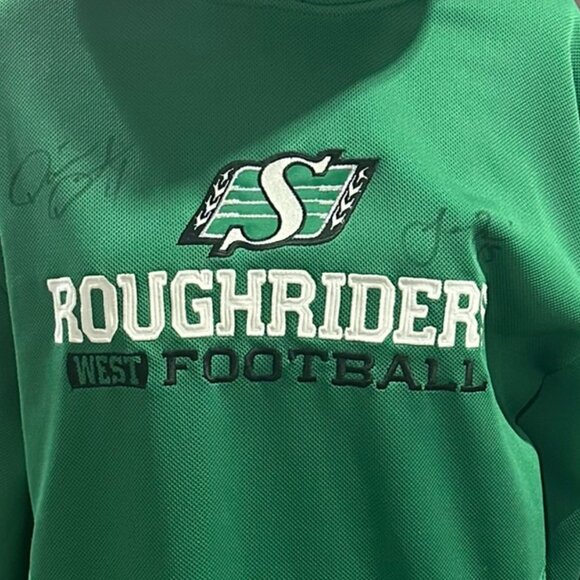 Reebok | Sweaters | Autographed Saskatchewan Roughriders Cfl Reebok ...